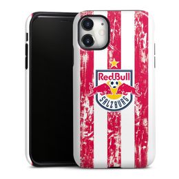 DeinDesign iPhone 11 Handy Panzer Handyh&uuml;lle robuste Outdoor H&uuml;lle Schutzh&uuml;lle gl&auml;nzend Stripes Fc Red Bull Salzburg Official Licensed Product Tough Case