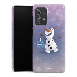 DeinDesign Galaxy A52s 5G Handy Premium Case Smartphone Handyh&uuml;lle Schutzh&uuml;lle gl&auml;nzend Official Licensed Product Frozen Olaf Frozen Premium Case