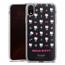 DeinDesign iPhone Xr Handy Silikon H&uuml;lle Case transparent Handyh&uuml;lle Kindheit Merchandise Hello Kitty Silikon Case