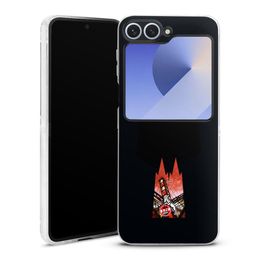 DeinDesign Galaxy Z Flip 6 Handy Hard Case Schutzh&uuml;lle transparent Smartphone Handy H&uuml;lle 1. Fc K&ouml;ln Cologne Cathedral Official Licensed Product Hard Case