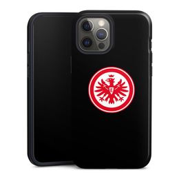 DeinDesign iPhone 12 Pro Max Handy Panzer Handyh&uuml;lle robuste Outdoor H&uuml;lle Schutzh&uuml;lle gl&auml;nzend Sge Eintracht Frankfurt Eagle Tough Case