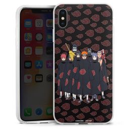 DeinDesign iPhone Xs Max Handy Silikon H&uuml;lle Case transparent Handyh&uuml;lle Akatsuki Naruto Shippuden Official Licensed Product Silikon Case