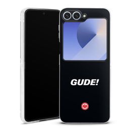 DeinDesign Galaxy Z Flip 6 Handy Hard Case Schutzh&uuml;lle transparent Smartphone Handy H&uuml;lle Bundesliga Official Licensed Product Eintracht Frankfurt Hard Case