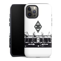 DeinDesign iPhone 12 Pro Max Handy Panzer Handyh&uuml;lle robuste Outdoor H&uuml;lle Schutzh&uuml;lle gl&auml;nzend Stadium Die Fohlen Borussia M&ouml;nchengladbach Tough Case