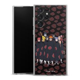 DeinDesign Galaxy S22 Ultra Handy Silikon H&uuml;lle Case transparent Handyh&uuml;lle Akatsuki Naruto Shippuden Official Licensed Product Silikon Case