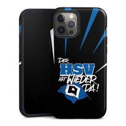 DeinDesign iPhone 12 Pro Max Handy Panzer Handyh&uuml;lle robuste Outdoor H&uuml;lle Schutzh&uuml;lle gl&auml;nzend Ascent Hamburger Sv Hsv Tough Case