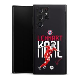 DeinDesign Galaxy S22 Ultra Handy Silikon H&uuml;lle Case schwarz Handyh&uuml;lle Official Licensed Product Fcb Lennart Karl