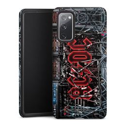 DeinDesign Galaxy S20 FE 5G Handy Panzer Handyh&uuml;lle robuste Outdoor H&uuml;lle Schutzh&uuml;lle gl&auml;nzend Merchandise Acdc Official Licensed Product Tough Case