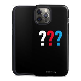 DeinDesign iPhone 12 Pro Max Handy Panzer Handyh&uuml;lle robuste Outdoor H&uuml;lle Schutzh&uuml;lle gl&auml;nzend Official Licensed Product Die Drei ??? Logo Tough Case
