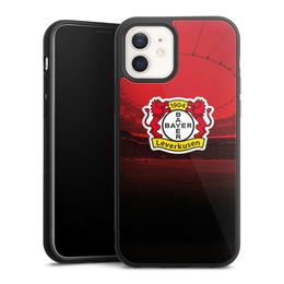 DeinDesign iPhone 12 Handy Gallery Case Handyh&uuml;lle 9H Geh&auml;rtetes Glas R&uuml;ckseite H&uuml;lle Official Licensed Product Stadium Bayer 04 Leverkusen Gallery Case
