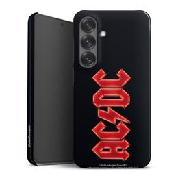 DeinDesign Galaxy S25 Handy Premium Case Smartphone Handyh&uuml;lle Schutzh&uuml;lle gl&auml;nzend Official Licensed Product Acdc Logo Premium Case