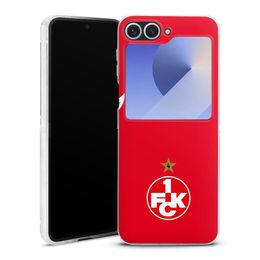 DeinDesign Galaxy Z Flip 7 FE Handy Hard Case Schutzh&uuml;lle transparent Smartphone Handy H&uuml;lle Devil Star 1. Fc Kaiserslautern Hard Case