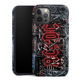 DeinDesign iPhone 12 Pro Handy Panzer Handyh&uuml;lle robuste Outdoor H&uuml;lle Schutzh&uuml;lle matt Merchandise Acdc Official Licensed Product Tough Case