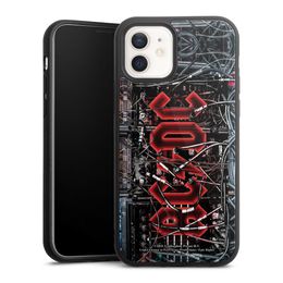 DeinDesign iPhone 12 Handy Gallery Case Handyh&uuml;lle 9H Geh&auml;rtetes Glas R&uuml;ckseite H&uuml;lle Merchandise Acdc Official Licensed Product Gallery Case