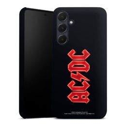 DeinDesign Galaxy A55 5G Handy Premium Case Smartphone Handyh&uuml;lle Schutzh&uuml;lle gl&auml;nzend Official Licensed Product Acdc Logo Premium Case