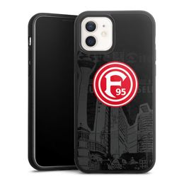 DeinDesign iPhone 12 Handy Gallery Case Handyh&uuml;lle 9H Geh&auml;rtetes Glas R&uuml;ckseite H&uuml;lle Official Licensed Product Logo Fortuna D&uuml;sseldorf Gallery Case