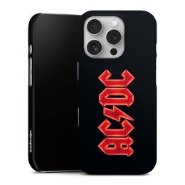 DeinDesign iPhone 16 Pro Handy Premium Case Smartphone Handyh&uuml;lle Schutzh&uuml;lle matt Official Licensed Product Acdc Logo Premium Case