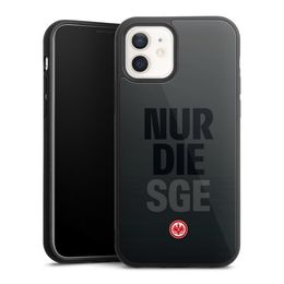 DeinDesign iPhone 12 Handy Gallery Case Handyh&uuml;lle 9H Geh&auml;rtetes Glas R&uuml;ckseite H&uuml;lle Eintracht Frankfurt Sge Official Licensed Product Gallery Case