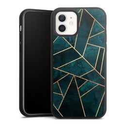 DeinDesign iPhone 12 Handy Gallery Case Handyh&uuml;lle 9H Geh&auml;rtetes Glas R&uuml;ckseite H&uuml;lle Elisabeth Fredriksson Gold & Copper Stone Gallery Case