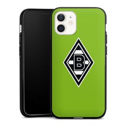 DeinDesign iPhone 12 Handy Silikon H&uuml;lle Case schwarz Handyh&uuml;lle Borussia M&ouml;nchengladbach Soccer Gladbach