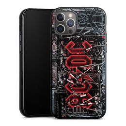 DeinDesign iPhone 12 Pro Handy Silikon H&uuml;lle Case schwarz Handyh&uuml;lle Merchandise Acdc Official Licensed Product