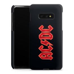 DeinDesign Galaxy S10e Handy Premium Case Smartphone Handyh&uuml;lle Schutzh&uuml;lle matt Official Licensed Product Acdc Logo Premium Case