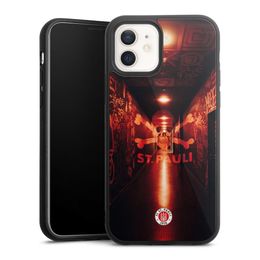 DeinDesign iPhone 12 Handy Gallery Case Handyh&uuml;lle 9H Geh&auml;rtetes Glas R&uuml;ckseite H&uuml;lle Official Licensed Product Fc St. Pauli Gallery Case