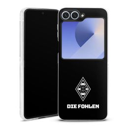 DeinDesign Galaxy Z Flip 6 Handy Hard Case Schutzh&uuml;lle transparent Smartphone Handy H&uuml;lle Gladbach Borussia M&ouml;nchengladbach Die Fohlen Hard Case