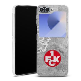 DeinDesign Galaxy Z Flip 6 Handy Hard Case Schutzh&uuml;lle transparent Smartphone Handy H&uuml;lle 1. Fc Kaiserslautern Devil 1. Fck Hard Case