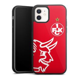 DeinDesign iPhone 12 Handy Gallery Case Handyh&uuml;lle 9H Geh&auml;rtetes Glas R&uuml;ckseite H&uuml;lle Devil Star 1. Fc Kaiserslautern Gallery Case