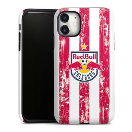 DeinDesign iPhone 11 Handy Panzer Handyh&uuml;lle robuste Outdoor H&uuml;lle Schutzh&uuml;lle matt Stripes Fc Red Bull Salzburg Official Licensed Product Tough Case