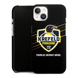 DeinDesign iPhone 14 Handy Premium Case Smartphone Handyh&uuml;lle Schutzh&uuml;lle matt Sports Krefeld Pinguine Ice Hockey Premium Case