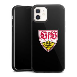 DeinDesign iPhone 12 Handy Gallery Case Handyh&uuml;lle 9H Geh&auml;rtetes Glas R&uuml;ckseite H&uuml;lle Vfb Stuttgart Coat Of Arms Official Licensed Product Gallery Case