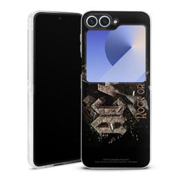 DeinDesign Galaxy Z Flip 7 FE Handy Hard Case Schutzh&uuml;lle transparent Smartphone Handy H&uuml;lle Rock Or Bust Official Licensed Product Acdc Hard Case