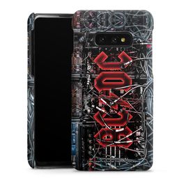 DeinDesign Galaxy S10e Handy Premium Case Smartphone Handyh&uuml;lle Schutzh&uuml;lle matt Merchandise Acdc Official Licensed Product Premium Case