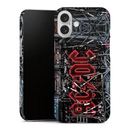 DeinDesign iPhone 16 Plus Handy Premium Case Smartphone Handyh&uuml;lle Schutzh&uuml;lle matt Merchandise Acdc Official Licensed Product Premium Case