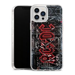 DeinDesign iPhone 13 Pro Max Handy Silikon H&uuml;lle Case transparent Handyh&uuml;lle Merchandise Acdc Official Licensed Product Silikon Case