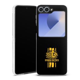 DeinDesign Galaxy Z Flip 7 FE Handy Hard Case Schutzh&uuml;lle transparent Smartphone Handy H&uuml;lle Sgd Statement Sg Dynamo Dresden Hard Case
