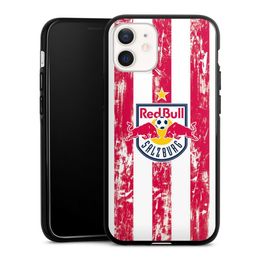 DeinDesign iPhone 12 mini Handy Silikon H&uuml;lle Case schwarz Handyh&uuml;lle Stripes Fc Red Bull Salzburg Official Licensed Product