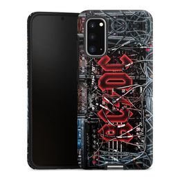 DeinDesign Galaxy S20 Handy Panzer Handyh&uuml;lle robuste Outdoor H&uuml;lle Schutzh&uuml;lle matt Merchandise Acdc Official Licensed Product Tough Case