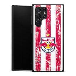 DeinDesign Galaxy S22 Ultra Handy Silikon H&uuml;lle Case schwarz Handyh&uuml;lle Stripes Fc Red Bull Salzburg Official Licensed Product
