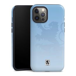 DeinDesign iPhone 12 Pro Max Handy Panzer Handyh&uuml;lle robuste Outdoor H&uuml;lle Schutzh&uuml;lle gl&auml;nzend Official Licensed Product Logo Tsv 1860 M&uuml;nchen Tough Case