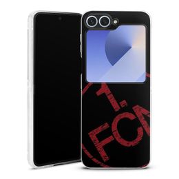 DeinDesign Galaxy Z Flip 7 FE Handy Hard Case Schutzh&uuml;lle transparent Smartphone Handy H&uuml;lle 1. Fcn Merchandise Texture Hard Case