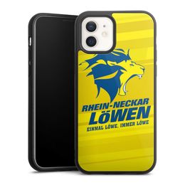 DeinDesign iPhone 12 Handy Gallery Case Handyh&uuml;lle 9H Geh&auml;rtetes Glas R&uuml;ckseite H&uuml;lle Official Licensed Product Rhein-Neckar-L&ouml;wen Rnl Gallery Case