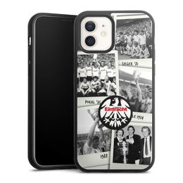 DeinDesign iPhone 12 Handy Gallery Case Handyh&uuml;lle 9H Geh&auml;rtetes Glas R&uuml;ckseite H&uuml;lle Retro Official Licensed Product Eintracht Frankfurt Gallery Case