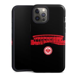 DeinDesign iPhone 12 Pro Max Handy Panzer Handyh&uuml;lle robuste Outdoor H&uuml;lle Schutzh&uuml;lle gl&auml;nzend Official Licensed Product Eintracht Frankfurt Stadium Tough Case