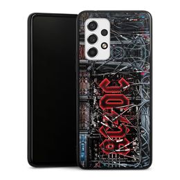 DeinDesign Galaxy A53 5G Handy Silikon H&uuml;lle Case schwarz Handyh&uuml;lle Merchandise Acdc Official Licensed Product