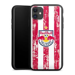 DeinDesign iPhone 11 Handy Premium Silikon H&uuml;lle Handyh&uuml;lle schwarz Case Stripes Fc Red Bull Salzburg Official Licensed Product Silikon Premium Case