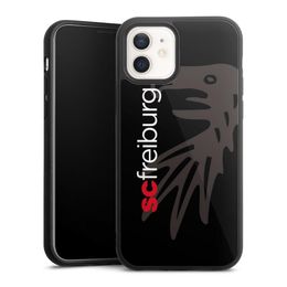DeinDesign iPhone 12 Handy Gallery Case Handyh&uuml;lle 9H Geh&auml;rtetes Glas R&uuml;ckseite H&uuml;lle Logo Sc Freiburg Official Licensed Product Gallery Case