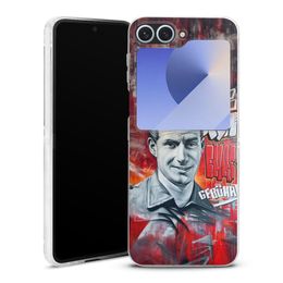 DeinDesign Galaxy Z Flip 7 FE Handy Hard Case Schutzh&uuml;lle transparent Smartphone Handy H&uuml;lle 1. Fck 1. Fc Kaiserslautern Fritz Walter Hard Case